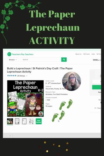 Build a Leprechaun | St Patrick's Day Craft Activity | TPT