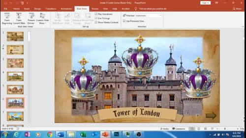 Grade 3 Castles Smart Board Reading Game by Pedagogy Non Grata Language ...