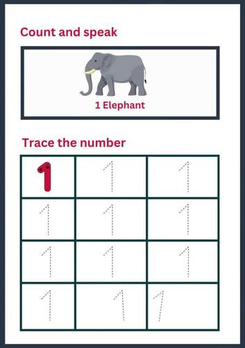 Number Tracing & counting Book by mahiangel-teach-you | TPT