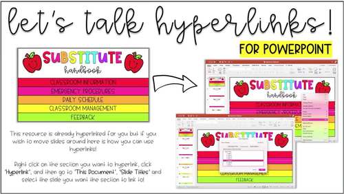 Digital Substitute Flipbook | Editable | Distance Learning | TPT