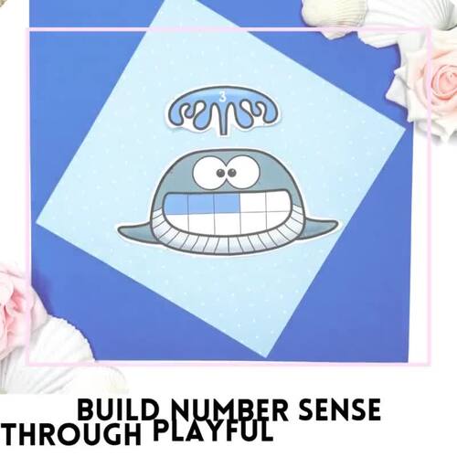 Whale Ocean Counting Activity with Ten Frames - Ocean Math Center ...
