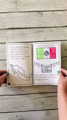 Cinco de Mayo Reader & Activity Booklet - Includes a Bonus Hat Pattern