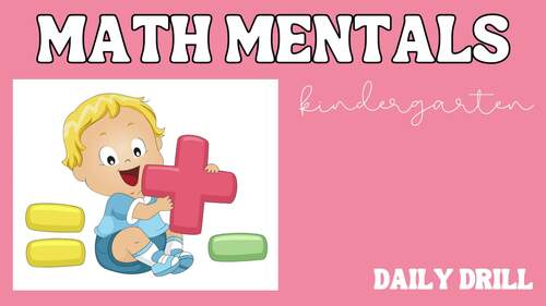 Kindergarten Math Mentals Daily Drill by Finance Curriculum Hub
