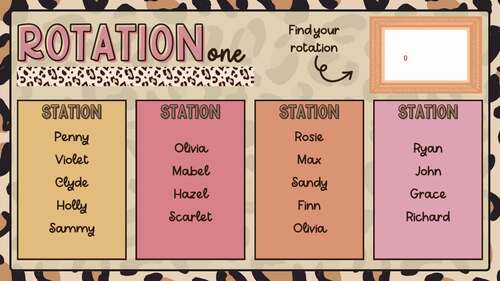 Go Wild Autoplay Timed Small Group Slides - Canva Pro/Edu Editable