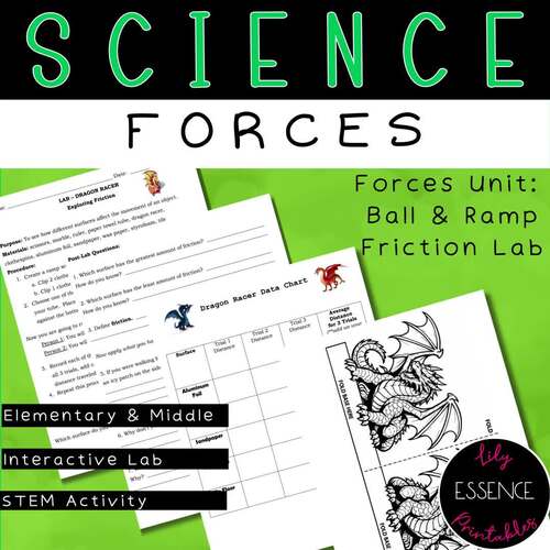 Force Unit: Friction Dragon Racer Lab Group Activity (type of surface)