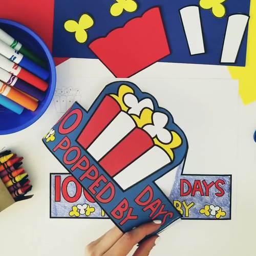 100 Days of School for Kindergarten | 100th Day of School Craft for ...