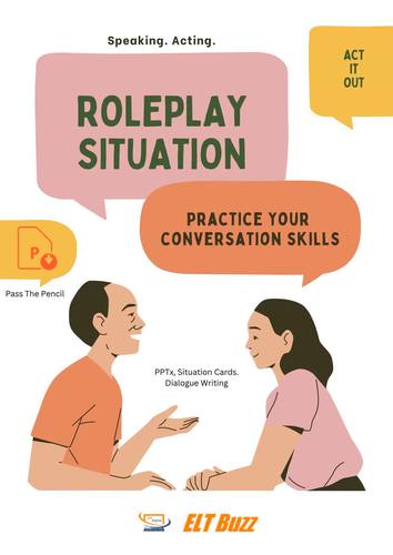Role Plays - Conversation Cards. Speaking. ESL. EFL. ELA. Communication.