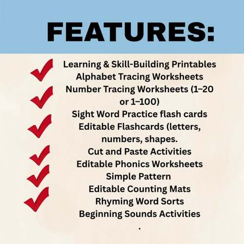 Early Learning & Skill-Building Mega Bundle | Digital + Editable Produces