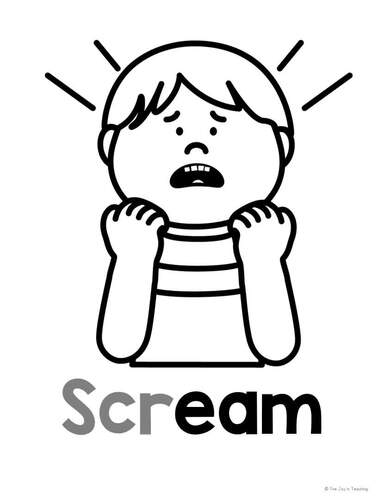 Three Letter Blends Coloring Pages for Preschool and Kindergarten ...