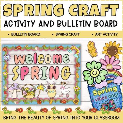 Spring Craft and Bulletin Board | Spring Art Activity | April SEL ...