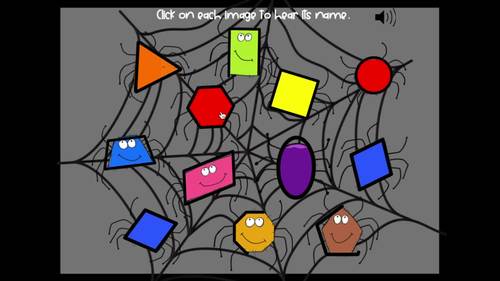 Spider Web, Spider Web, What Do You see? Geometrical Shapes Boom Cards™