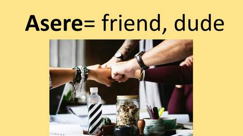 Cuban slang "Asere"/ Argot cubano "Asere" by Spanish for Everyday