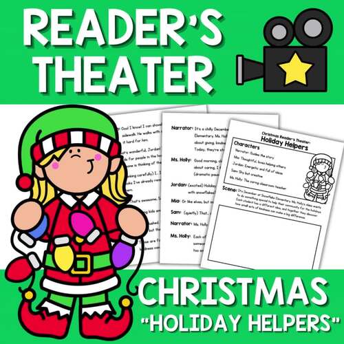 Christmas Play Script | Holiday Readers Theater Skit | Reading Fluency ...