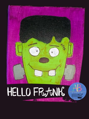 Paint Along with the Art Teacher: Hello Frank | TPT