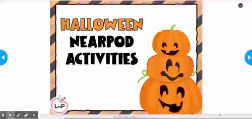 Nearpod Halloween Reading Games for Literacy Centers and Class Parties