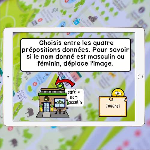 Les prépositions à, à la, au et aux | La grammaire française | TPT