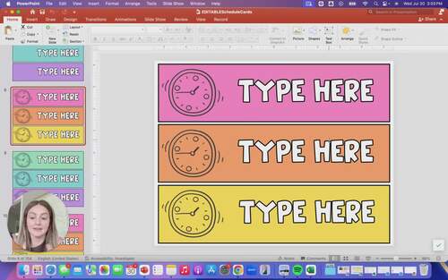 Daily Schedule Cards *Editable* by Maniacs in the Middle | TPT