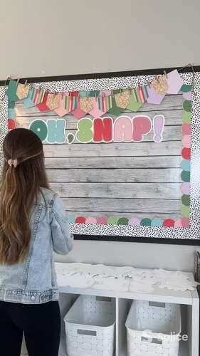 Christmas Bulletin Board Kit | Trendy Christmas Class Decor | December ...