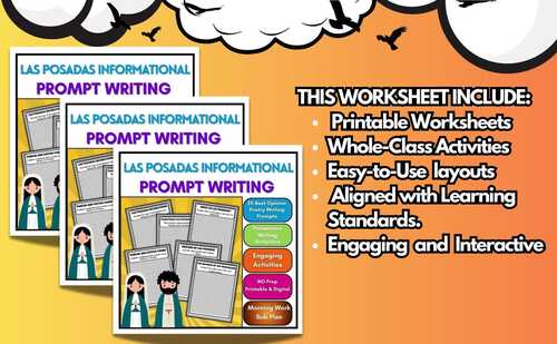 Las Posadas Informational Writing Prompt Activities Morning Work 4th ...