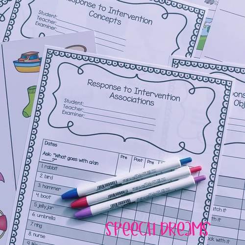 Preschool Language Intervention Assessment | Progress Monitoring Tool