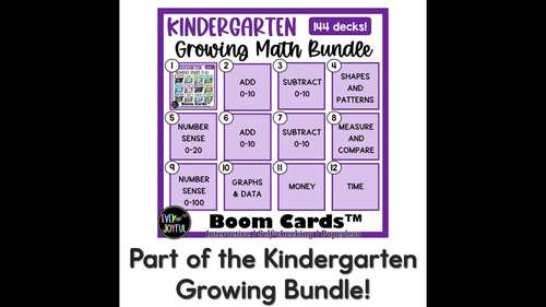 [UNIT 1] Bundle: Kindergarten Math Boom Cards | Number Sense 0-10