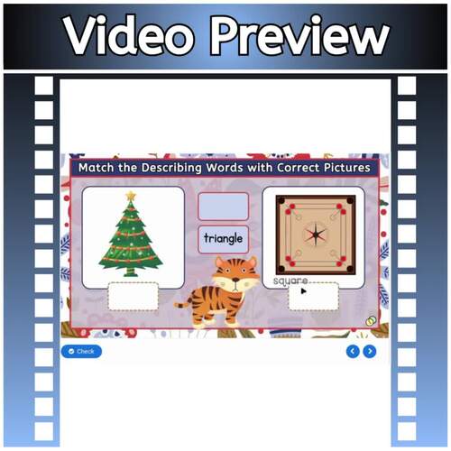 Match the Describing Words with Correct Pictures: Shape Digital Resources
