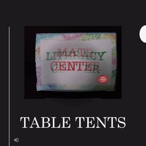 Editable Table Tents-Horizontal | Classroom Management by A Thinker's ...