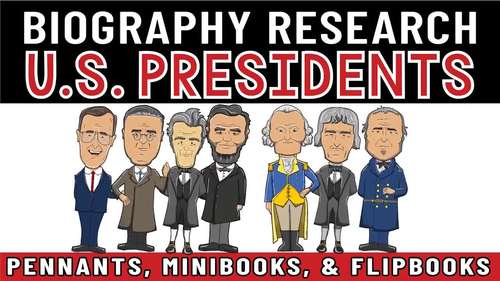U.S. Presidents FlipBook Research Project | DIGITAL and PRINTABLE