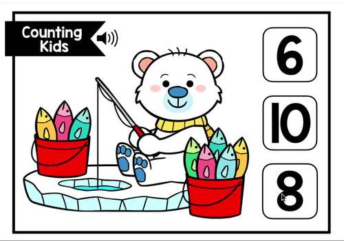 Numbers 0-10 Winter Kindergarten Boom Cards | TPT