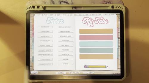 Retro Digital Teacher Planner 2022-2023 - iPad Teacher Planner | TpT