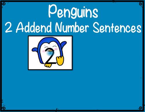 Penguin Build 2 Addend 0-20 Addition & Subtraction Number Sentence