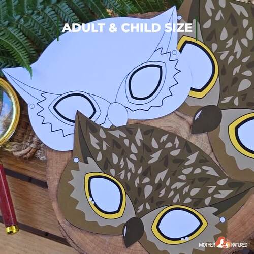 Owl Mask | Owl Mask for Kids | Printable Owl Mask | Owl Mask for Adult