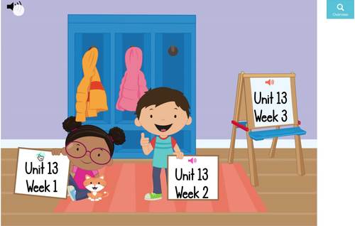 Level 1 Unit 13 Trick Word Fluency Practice BOOM CARDS™ Decodable Text