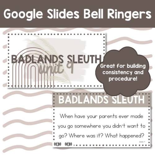 CKLA Grade 5 Unit 9 Badlands Sleuth: Bell-ringers & Daily Writing Prompts