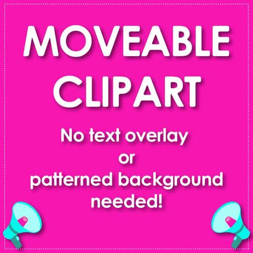 MOVEABLE DISTANCE LEARNING CLIP ART by Binky’s Clipart by Binky's Clipart