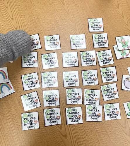 St. Patrick's Day - Matching Game by The Creative Therapist | TPT