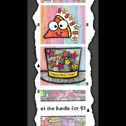 New Years Counting (Numbers 1-20) Math Craft Bundle by Typically Techy