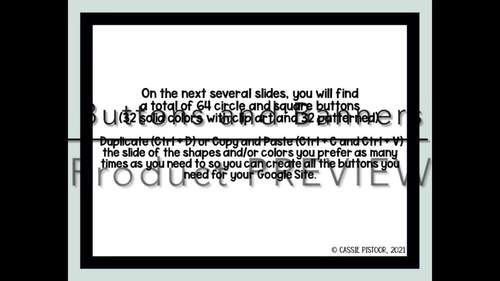 EDITABLE Google Sites Buttons and Banners - School Supplies by Miss ...