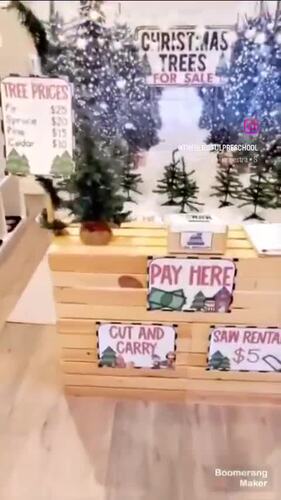 Christmas Tree Farm Dramatic Play by The Blissful Preschool | TPT