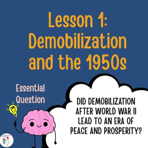 U.S. History NINE-Lesson Bundle: Domestic Changes-- 1950s to the 1980s