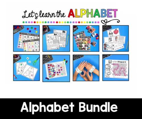 Kindergarten Alphabet Activities Centers Worksheets Crafts Prek ...
