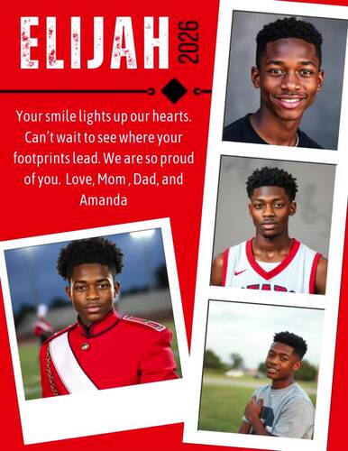 Yearbook Graduation Ad for Seniors – Full & Quarter Page Editable Templates