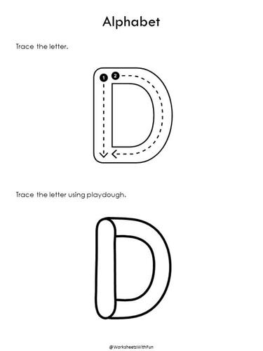 Alphabet Tracing Worksheets | Letter Recognition & Handwriting ...