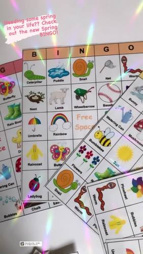 Winter and Spring BINGO Bundle- 25 cards for Winter and 25 for Spring!