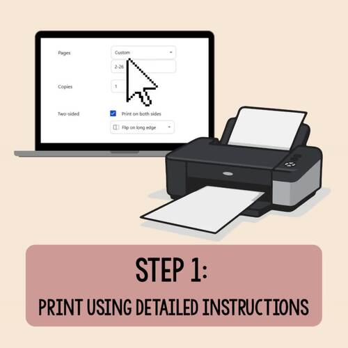2026 Directed Drawing Calendar Template | Keepsake Parent Gift Craft