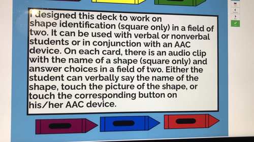 SPEECH THERAPY BOOM CARDS™: SHAPES ID in a Field of 2 Bundle | TpT