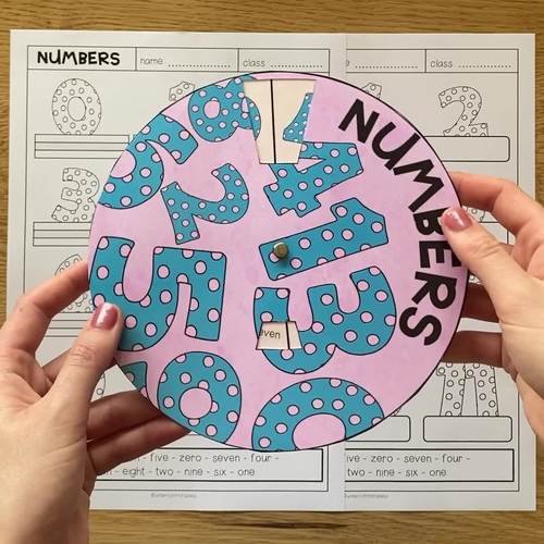 NUMBERS - Vocabulary Wheel by My Teaching Factory | TPT