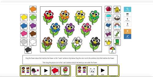 SPRING FLOWER BUNDLE, DIGITAL BOOM CARDS & PICTURE EXCHANGE (SPEECH ...