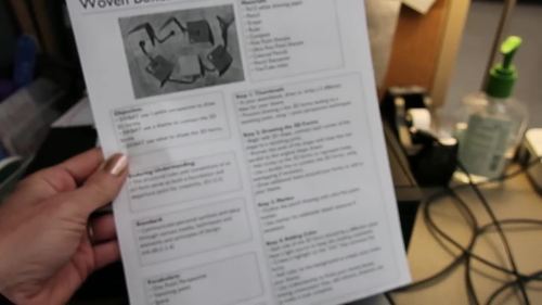 Woven Cubes - 1 Point Perspective Drawing Art Lesson by Art With Trista