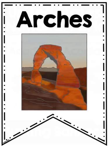 National Park Bunting Banners Back to School by TCHR Two Point 0